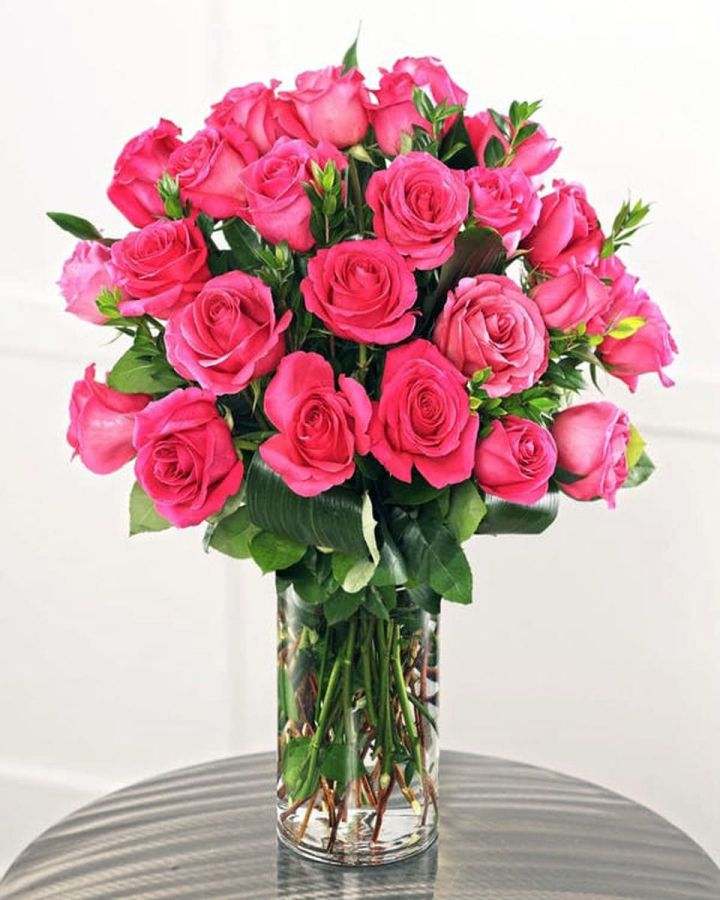 Hot Pink Floyd Roses | Timeless Floral Designs
