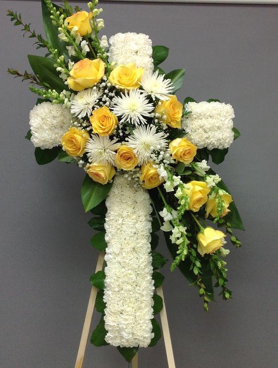 Cross Standing Spray | Timeless Floral Designs